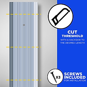 M-D Building Products 68627 1/4-Inch by 6-Inch - 36-Inch TH043 Fluted Saddle, Mill