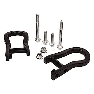 EGOESWELL 84072463 Tow Hooks with Mounting Bolts Black Color Left Right Front Lower Side New 2PCS