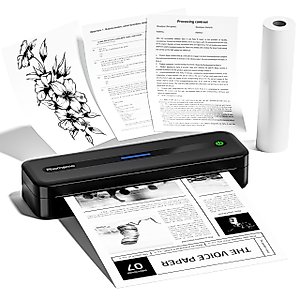Phomemo Portable Printers Wireless for Travel,M832 Thermal Printer, Bluetooth Inkless Printer Support 8.5''x 11'' US Letter,Built in Paper Bin,Compatible with Phone and Laptop for Home,Office,School
