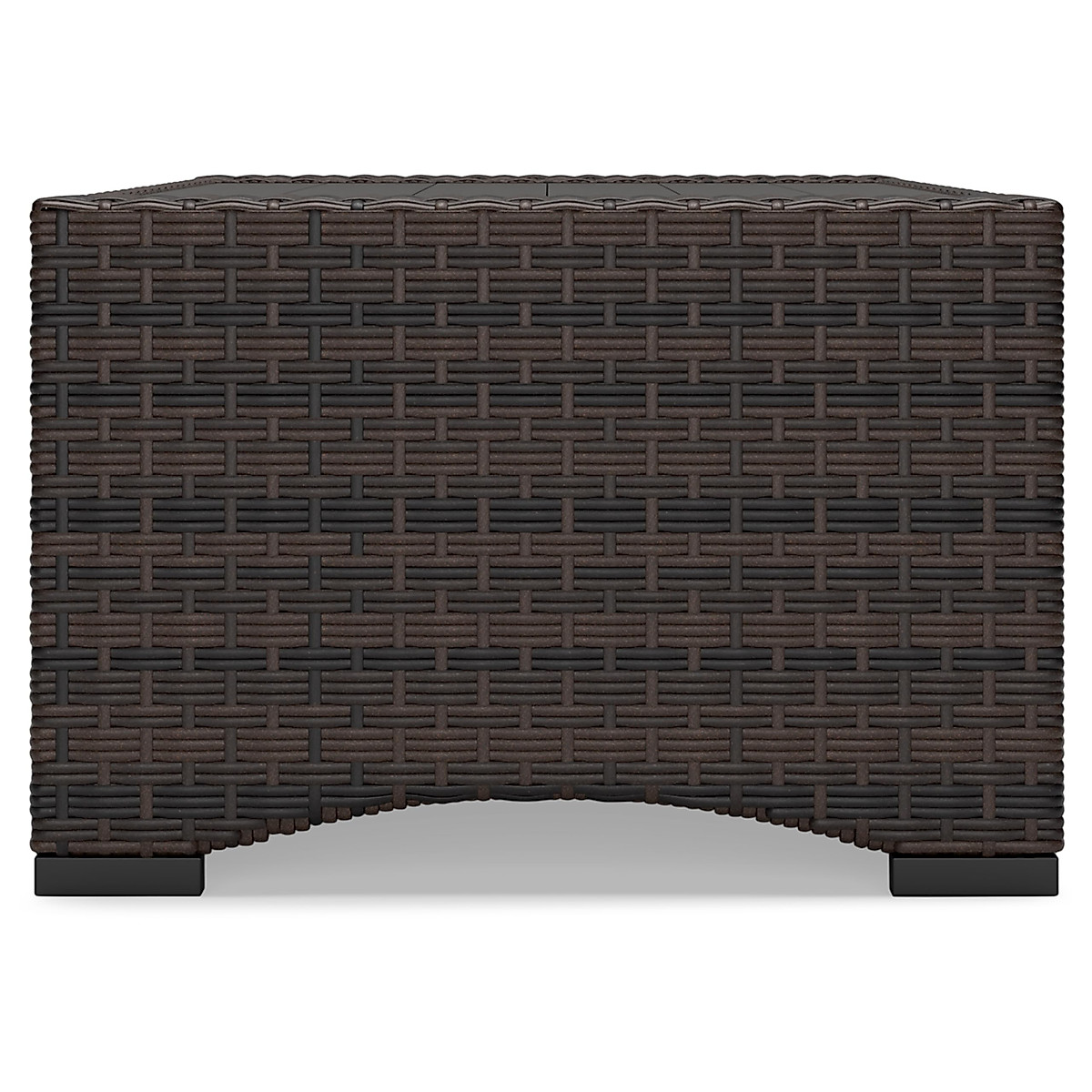 Signature Design by Ashley Windglow Outdoor Coffee Table, 44" W x 25" D x 17" H, Dark Brown