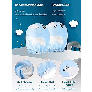 15 Pairs Baby Mittens Newborn Baby Unisex Gloves No Scratch Mittens for 0-6 Months Baby Boys Girls