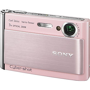Sony Cybershot DSC-T70 8.1MP Digital Camera with 3x Optical Zoom with Super Steady Shot Image Stabilization (Pink) (OLD MODEL)