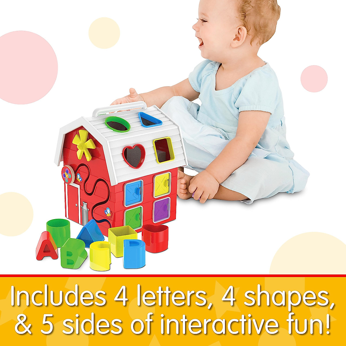 The Learning Journey - Early Learning - Farm Activity Cube - Shape Sorter for Toddlers Ages 12 Months and Up - Award Winning Toys