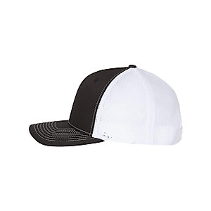 Richardson Trucker Cap Adjustable Black/ White