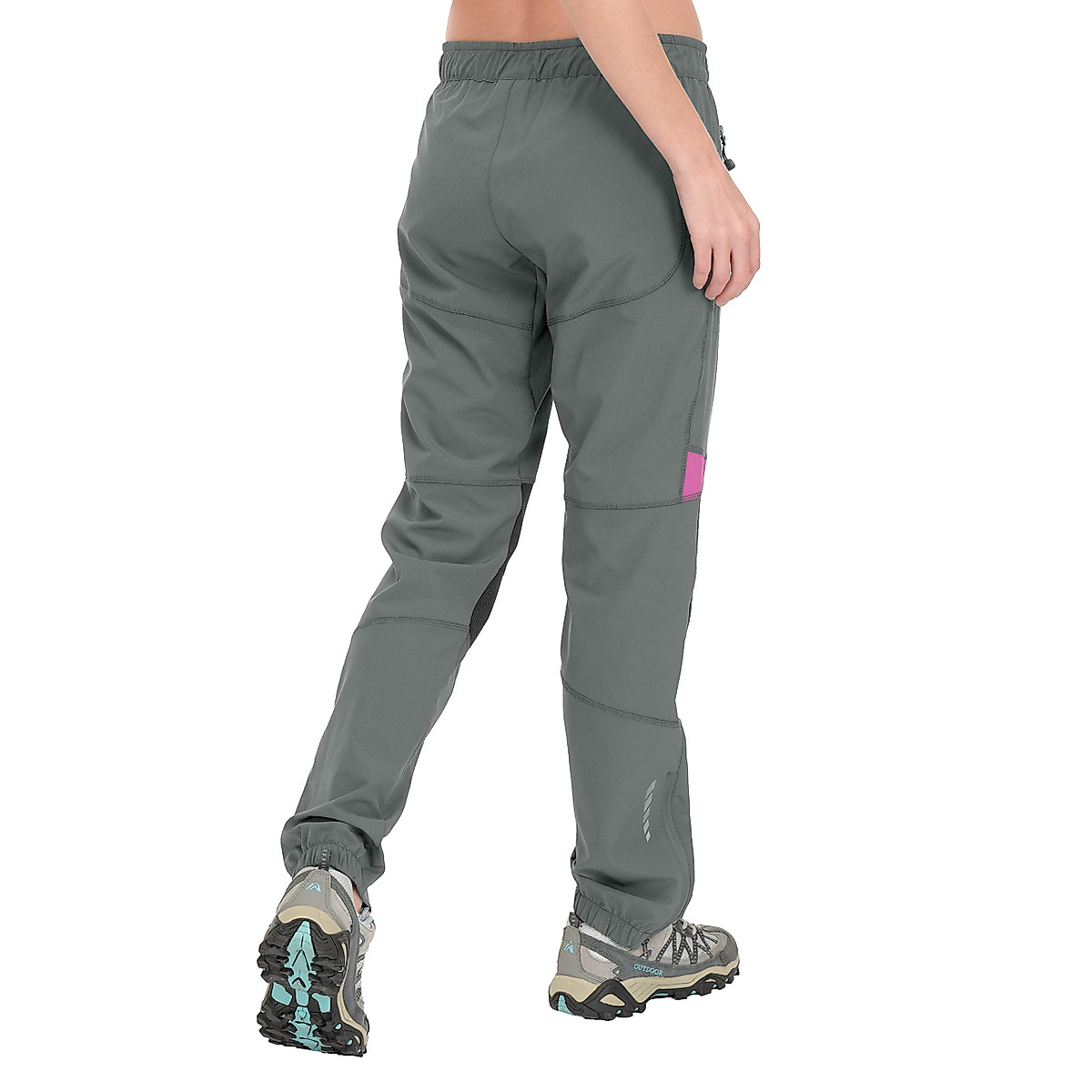 Little Donkey Andy Women's Lightweight Quick Dry Hiking Pants Reinforced Knees UPF 50 for Mountain Climbing Camping Gray XS