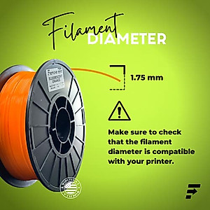 Filament 1.75mm PLA, 3D Printer Filament, Filament 1 KG Spool, Filament PLA Dimensional Accuracy 0.03 mm, 3D Printing Filament, 3D Filament PLA (Crystal)