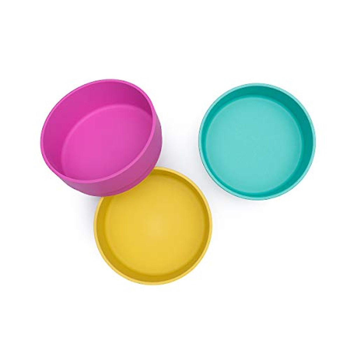 bobo&boo Plant-Based Colorful Kids Bowls - Dishwasher and Microwave Safe - Set of 3 - Melamine-Free and Bpa Free – Baby Bowls and Toddler Dish Sets For Boys and Girls - TROPICAL