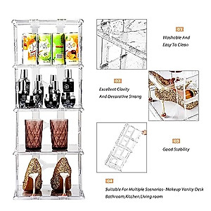 starogegc 9 Tier Shoe Rack For Entryway, Corner Shoe Organizer, Tall Shoe Tower Rack for Small Spaces, Shoe Rack Storage Organizer, Vertical Shoe Rack, Stable in Structure and Stackable(Clear)