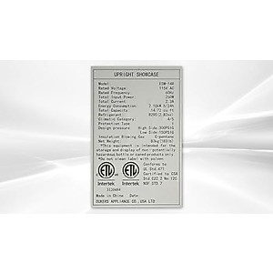 Elite Kitchen Supply Commercial Display Refrigerator, ETL NSF Upright Reach-in Fridge Cooler Merchandiser with Glass Door in Black, 24" W 15.1 cu. ft. Fan Cooling