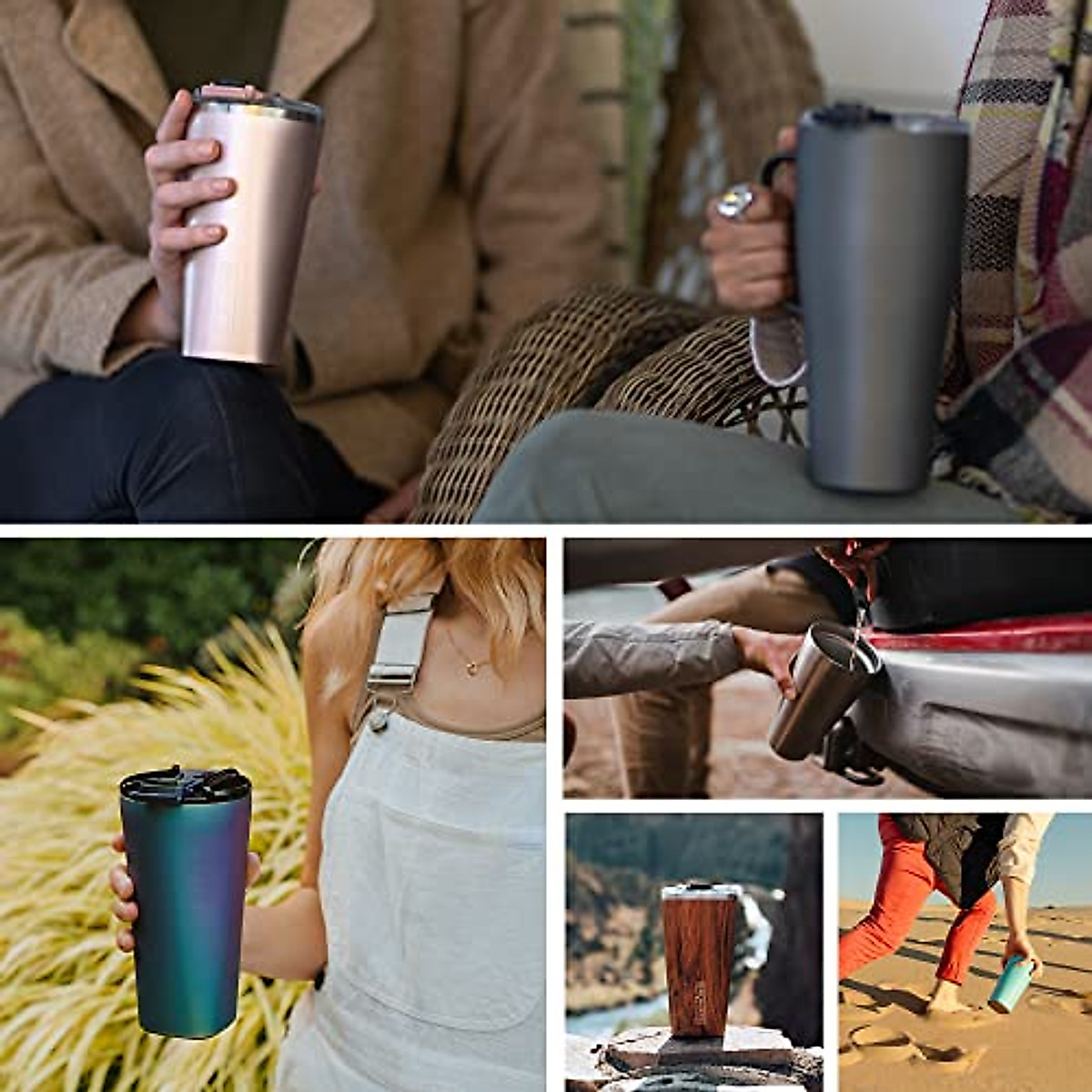 BrüMate Imperial Pint - 20oz 100% Leak-Proof Insulated Tumbler with Lid - Double Wall Vacuum Stainless Steel - Shatterproof - Travel & Camping Tumbler for Beer, Cocktails, Coffee & Tea (Matte Navy)
