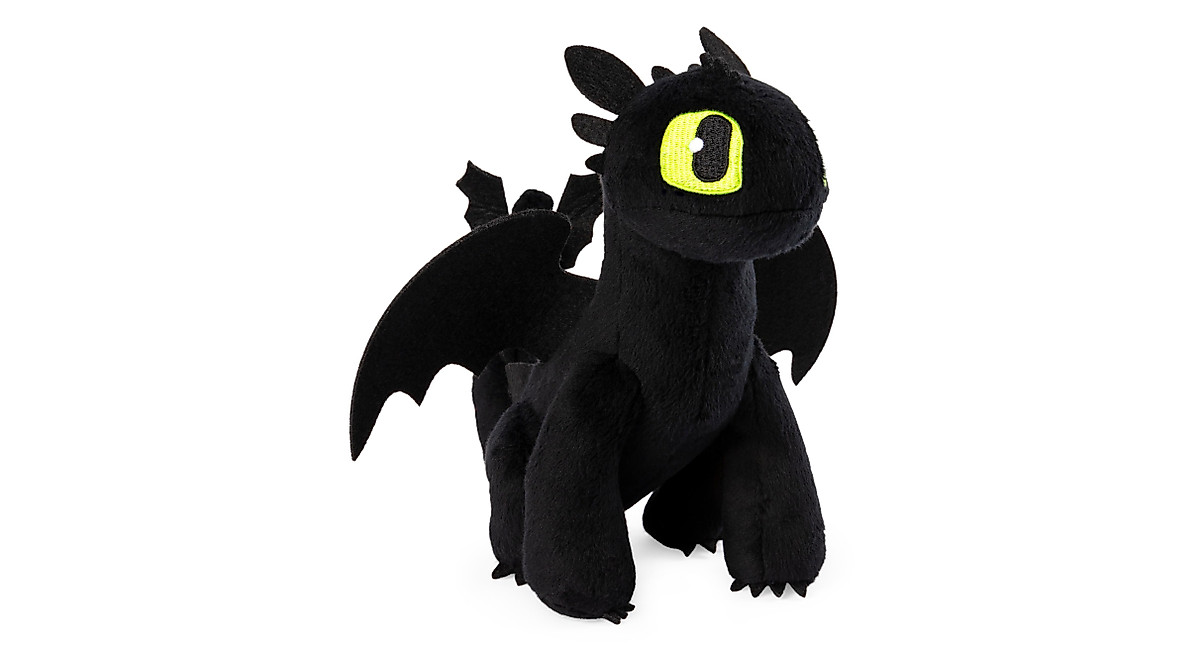 Dreamworks Dragons Toothless 8-Inch Plush Dragon for Kids | Collectible Toy
