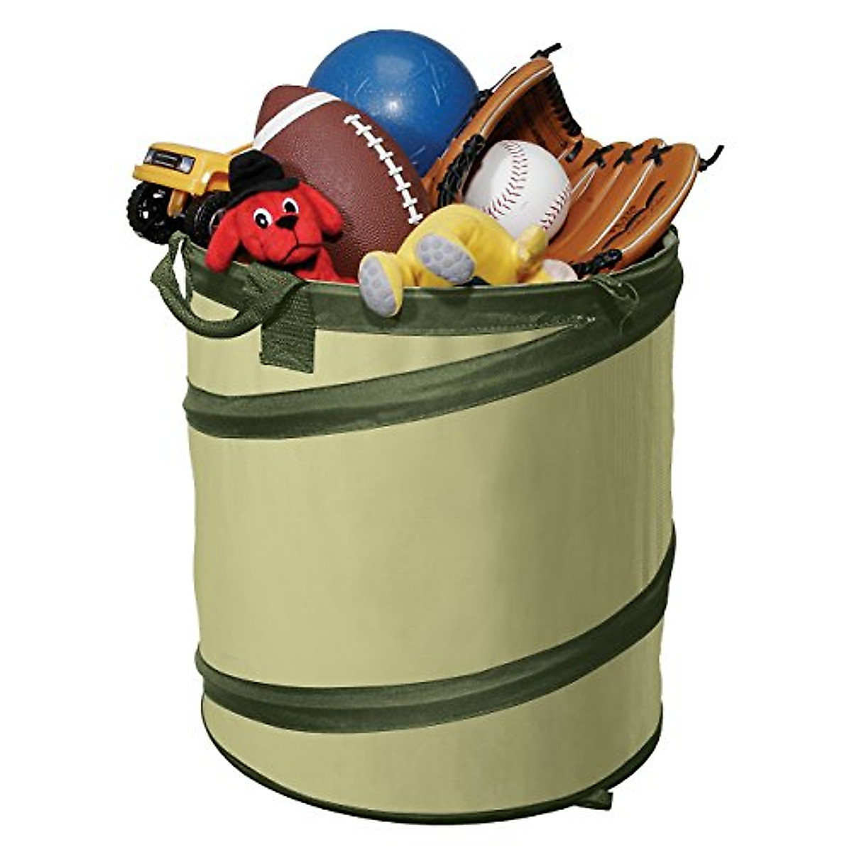 Fiskars Kangaroo Collapsible Garden Bag - 30 Gallon Lawn and Leaf Bag - Container for Lawn Care and Gardening - Green