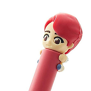 [BTS Official Merchandise] Fans Gift - K-Pop Idols Goods - BTS Character Figure Toothbrush with Convenient Magnetic Holder (Jung Kook)