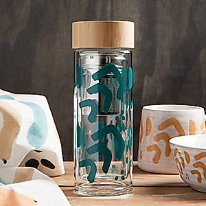 Danica Studio Echo Sustain Double Walled Glass Tea Infuser Boittle 12 oz