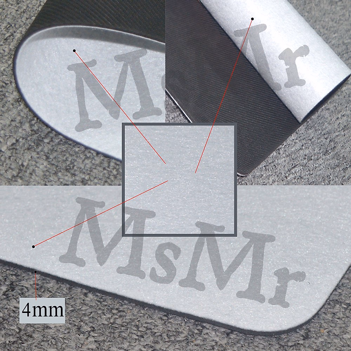 MsMr Funny Door Mat Personalized [Your Name] Indoor Outdoor Doormat Custom Doormat Entrance Floor Mat Home Office Welcome Mat 23.6"x15.7" - There's Like A Bunch of Dogs in Here