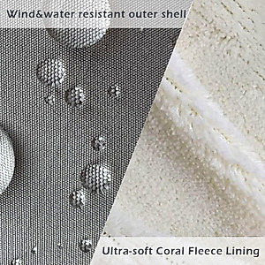 CozyMe Car Seat Cover for Infant Comes with Ultra Soft Fleece Carseat Bunting Bag for Winter, Infant Footmuff for Winter