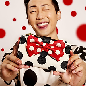 Loungefly Minnie Rocks the Dots Classic Flap Wallet | Minnie Mouse Wallets Standard