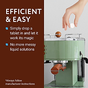 IMPRESA [20 Pack] Espresso Machine Descaler Tablets to Remove Mineral Build Up Descaling Tablets intended for Breville, Jura, Miele, and Other Espresso Makers - Descale Espresso Cleaning Tablets