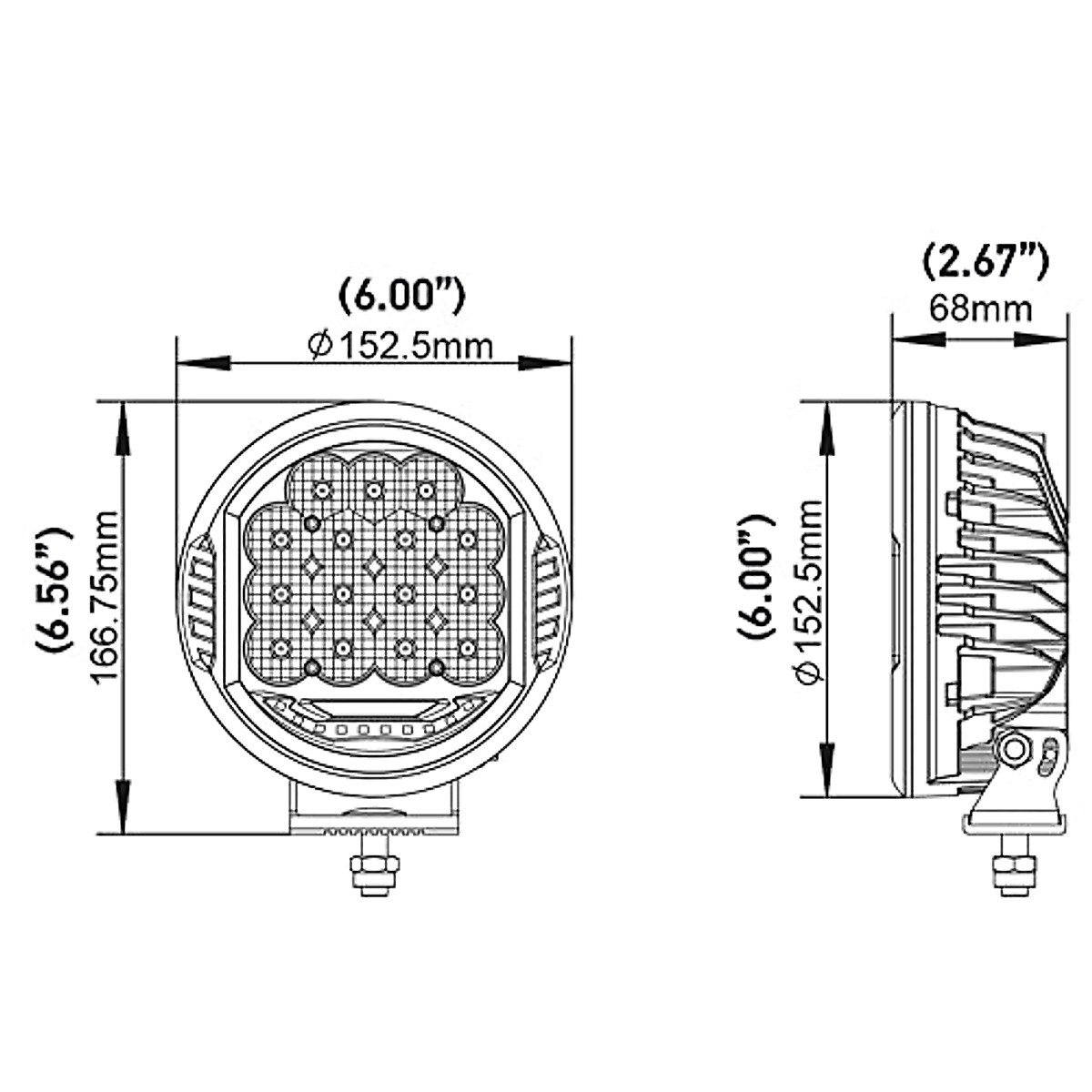 HELLA ValueFit 500 LED Series - LED Driving Lamp Kit – Universal Off-Road Light for Pickup Trucks, ATV, SUV, 4x4, Jeep, Tractors / 358117171