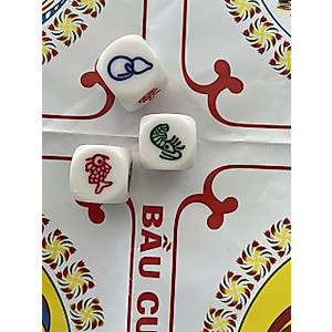 Ground Fish Shrimp Crab Dice -BAU Cua Ca Cop Vietnamase Game- BAU Ca Tom Cua- Klah Klok