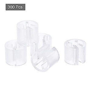MECCANIXITY Clothes Hanger Marker Blank Fit 3.5mm Rod for Garment Color Coding Clear Count 300