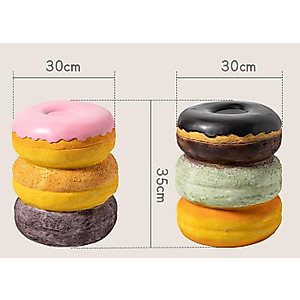 Keebgyy Food Shoe Changing Stool, Simulated Food Stool, Cute Soft Simulated Food Stool, Soft Resin Retro Fun Ingenious Decorative Low Food Shoe Changing Stool for Home, Lightweight(Sweetheart Cookie)