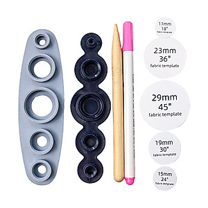 rockible Button Maker Machine DIY Button Craft Set Flat Back Button Covers DIY Button Craft Fabric Covered Buttons Handmade Cover Button for Luggage