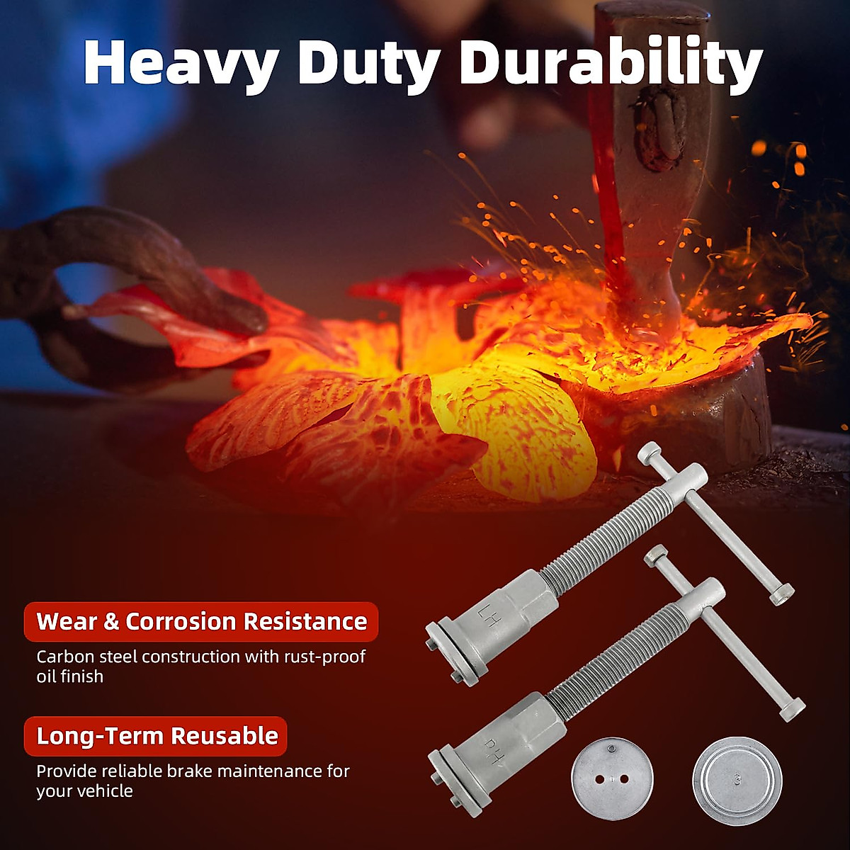 8MILELAKE Disc Brake Caliper Compressor Wind Back Tool 24pc Professional Caliper Tool Set