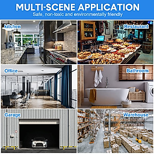 4 Pcs Electric Bug Zappers Plug in Portable Indoor Home Mosquito Zapper Insect and Fly Killers for Removing Mosquitos Insects Files Gnats Bugs Moths (White)