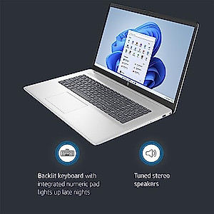 HP 2023 Flagship 17 Laptop, 17.3" IPS FHD(1920 x 1080) Display, 13th Intel 10-Core i5-1335U(Beats i7-1260U), Iris Xe Graphics, Bluetooth 5.3, Backlit KB, Window 11 Home(36GB|1TB SSD)