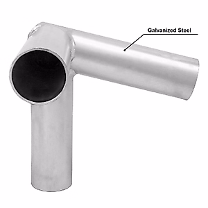 GoodsZone Canopy Fittings Kit 1 3/8" Slant roof Shelter Carport Deck Shed Frame Connectors Coupling, Full Set for 6, 8, 10 Legs, Without Poles (for 10 Legs)