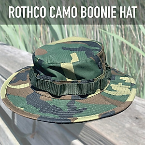 Rothco Camo Boonie Hat - Ultimate Sun Defense for Outdoor Adventures - Red Camo – 7