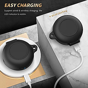 Case for LG Tone Free Case Cover, TOLUOHU Carry/Shockproof/Waterproof Silicone Protect Skin Case Cover for LG Tone Free FN4/FN5W/FN6/FN7 Wireless Earbuds Bluetooth Headphones Accessories with KEYCHAIN