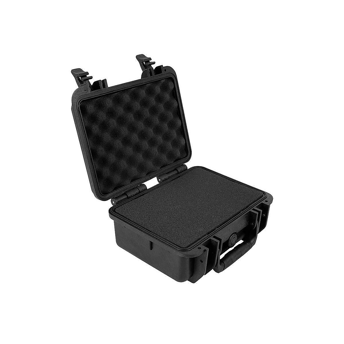 Monoprice Weatherproof Hard Case - 12 x 10 x 6 Inches, with Customizable Foam, Shockproof, IP67, Ultraviolet and Impact Resistant Material, Black - Pure Outdoor Collection