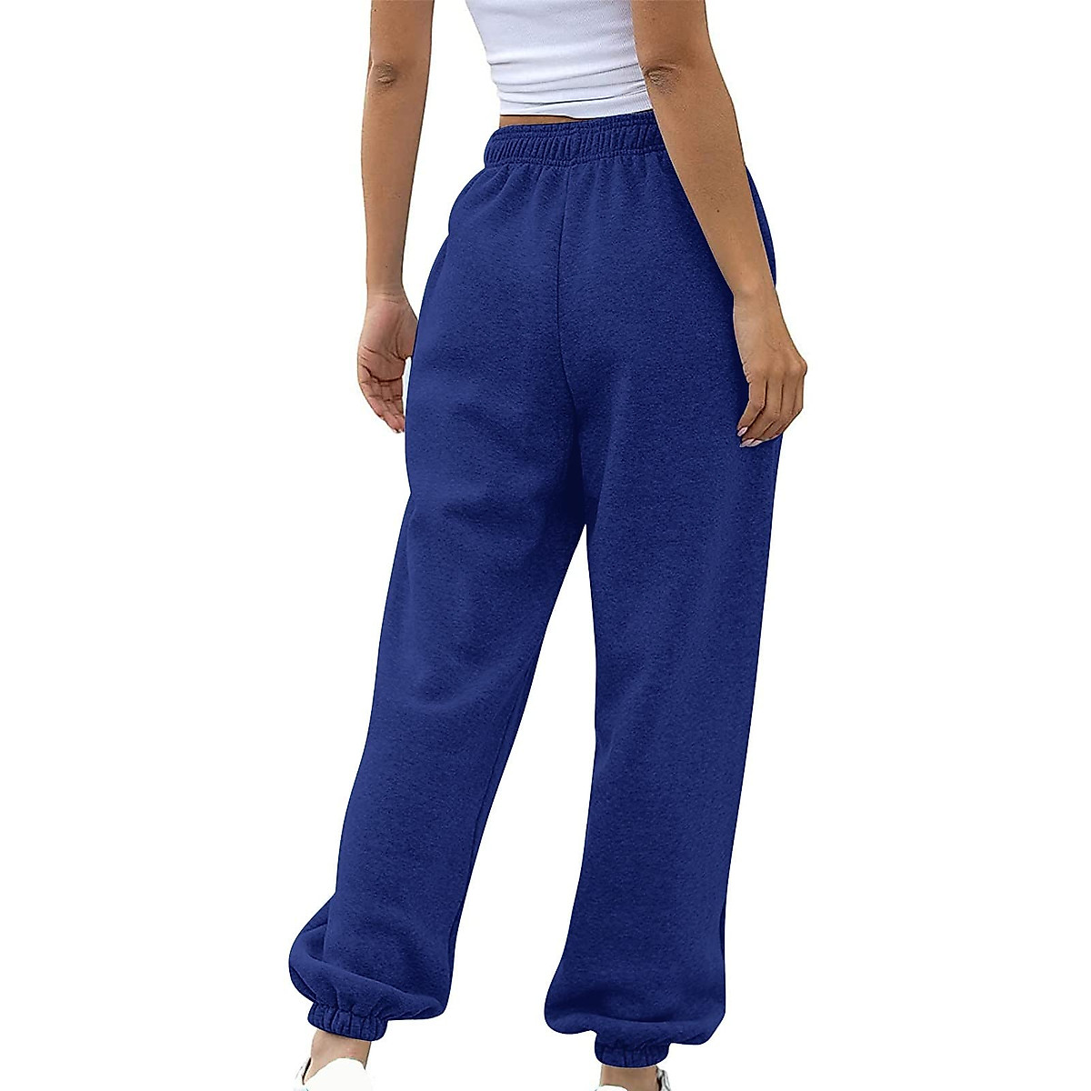 Sweatpants Women Set Women Running Pants Sweatpants for Tall Women Womens Comfy Sweatpants Women Loose Lounge Pants Tops for 1 Dollar pallets of Returned Items for Sale,Blue-l,L