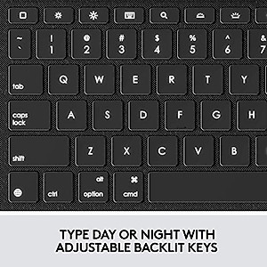 Logitech Combo Touch for iPad Air (3rd Generation) and iPad Pro 10.5-inch Keyboard case with trackpad, Wireless Keyboard, and Smart Connector Technology - Graphite