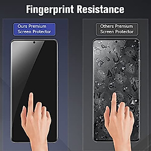 [2+2 Pack] Galaxy S20 Ultra Screen Protector with Camera Lens Protector, 9H Hardness Tempered Glass Ultrasonic Fingerprint Support 3D Curved No Bubbles for Samsung Galaxy S20 Ultra 5G 6.9 Inch