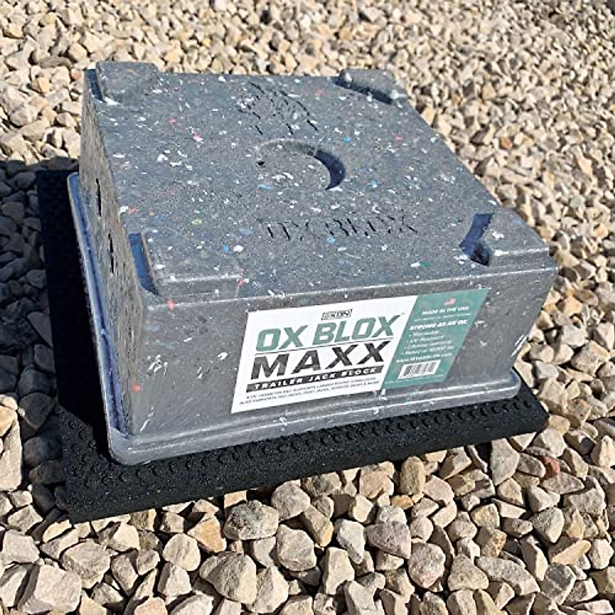 RV Leveling Rubber Pads 12x12x.75 (6-Pack) | Slip-Resistant | Prevents Sinking and aids in stabilizing | 12x12x3/4 | Rubber levelers for Campers, RVs, and Trailers