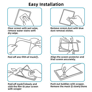 Paper Screen Protector for iPad 9th/8th/7th Generation 10.2 inch 2021/2020/2019 New iPad,Drawing Writing Feels Like Paper,Anti Glare Scratch Resistant Matte Film Compatible with Apple Pencil(2 Pack)