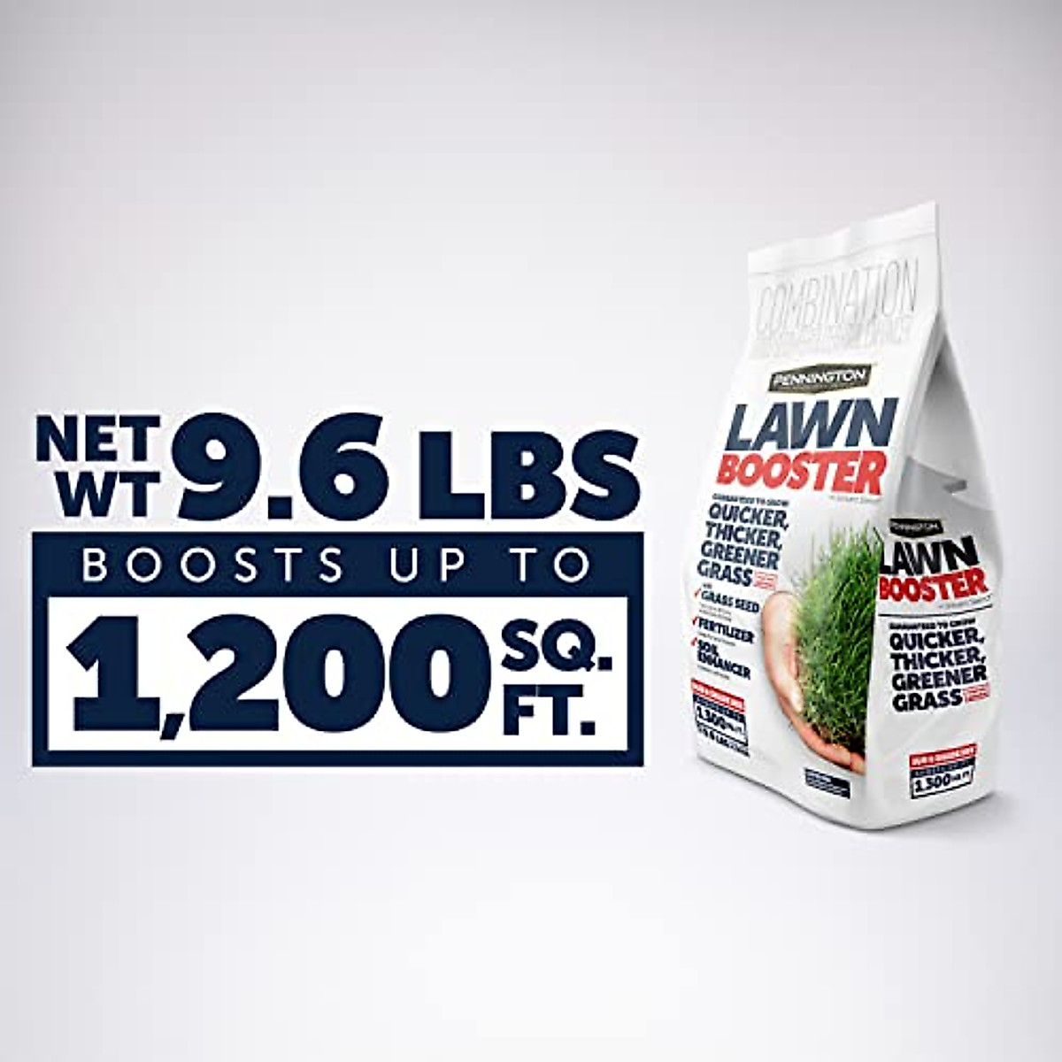 Pennington Lawn Booster Sun & Shade Mix Grass Seed & Fertilizer 9.6 lb