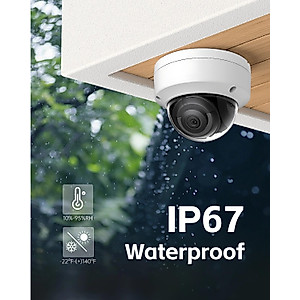 DS-2CD2183G2-I 2.8mm HIK 4K 8MP AcuSense PoE Fixed Dome IP Camera Outdoor Indoor with Human/Vehicle Detection, 120dB WDR, H.265+, 98ft IR Night Vision, Compatible with HIK NVR/Hik-Connect APP