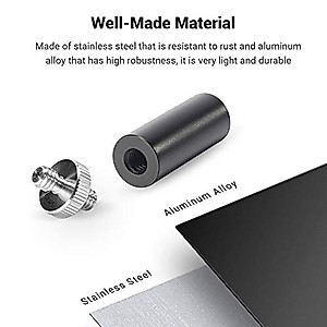 SMALLRIG Standard 15mm Micro Rod 1.5 Inches Long with 1/4" Male Female Thread for Clamp Mount - 915