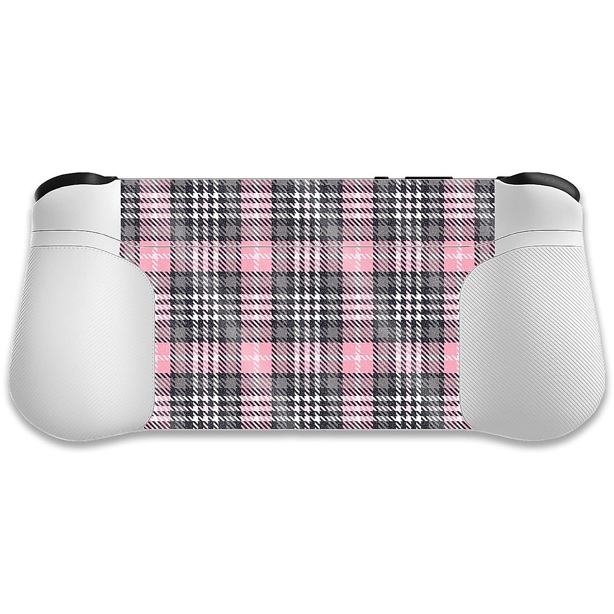 MightySkins Glossy Glitter Skin Compatible with Logitech G Cloud Gaming Handheld - Pink Plaid | Protective, Durable High-Gloss Glitter Finish | Easy to Apply | Made in The USA