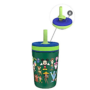 Zak Designs Disney 100 Anniversary Limited Edition Kelso Toddler Cups For Travel or At Home, 12oz Vacuum Insulated Stainless Steel Sippy Cup With Leak-Proof Design (Disney and Pixar)
