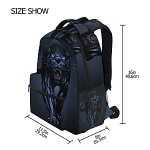 Roaring Panther Backpack School Bag Travel Daypack Rucksack for Boys Students