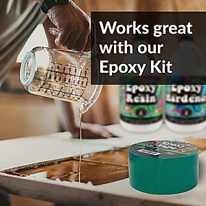 Resin Tape for Epoxy Resin Molding and Epoxy Mold Release for Epoxy Resin Thermal Adhesive Tape for Micro Pour Epoxy Resin Tape and Form with UV Resistance Epoxy Tape - 2 inch Wide 150 Feet Long