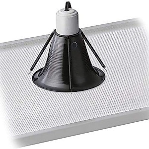 Zilla Reptile Terrarium Heat Lamps and Habitat Lighting Dome, Black 8.5 Inch