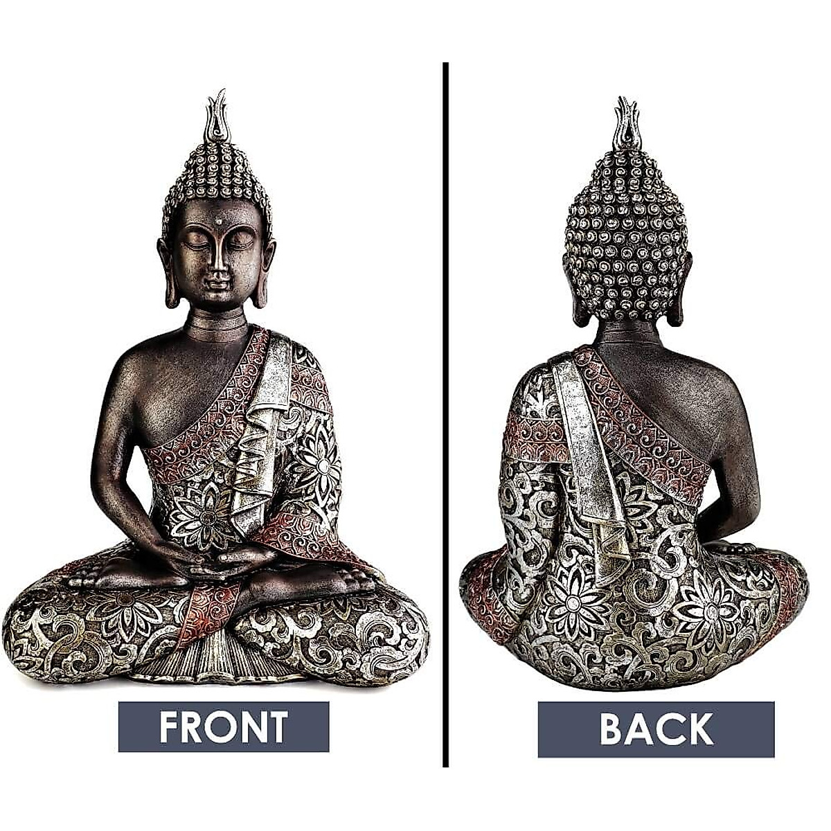 25DOL Buddha Statues for Home. 7.3" Buddha Statue (The Final Meditation). Collectibles and Figurines, Meditation Decor, Spiritual Living Room Decor, Yoga Zen Decor, Hindu and East Asian Décor