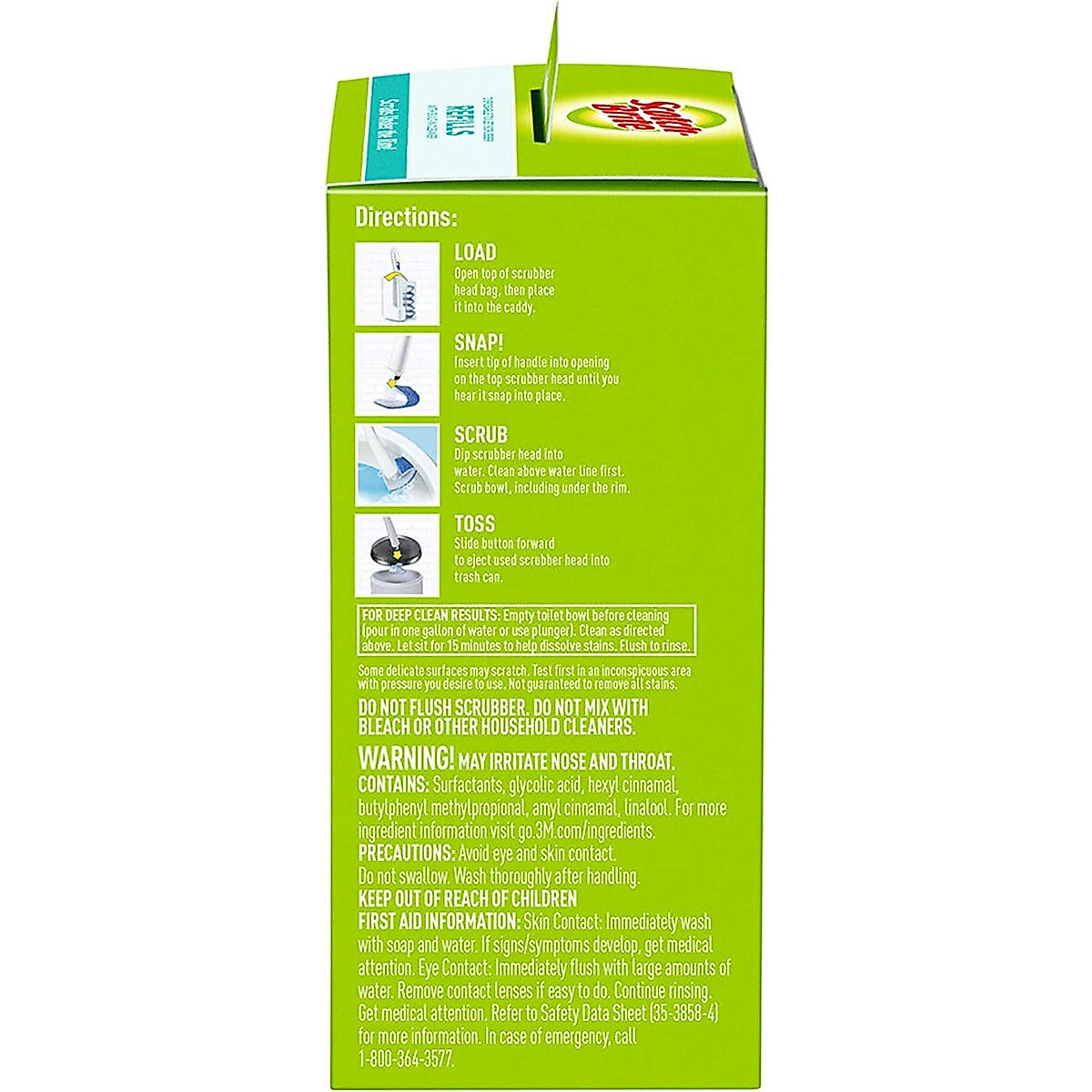 Scotch Brite Toilet Scrubber Refills 3 Boxes of 10 Each Value Bundle Pack Click N Flip