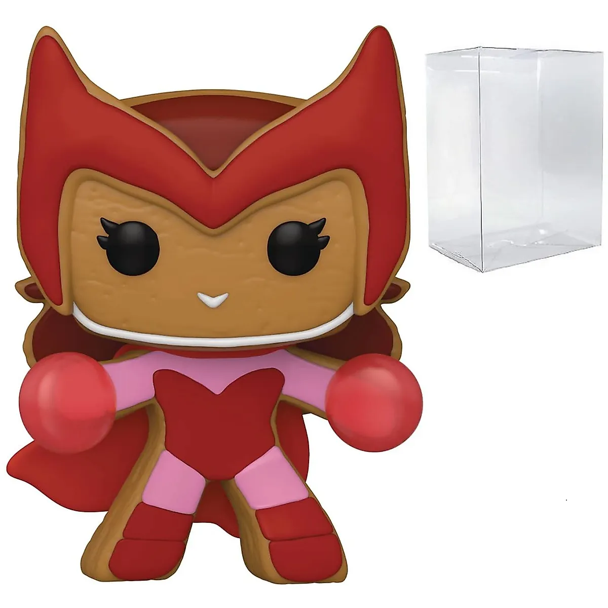 POP Marvel: Holiday - Gingerbread Scarlet Witch Funko Pop! Vinyl Figure (Bundled with Compatible Pop Box Protector Case), Multicolored, 3.75 inches